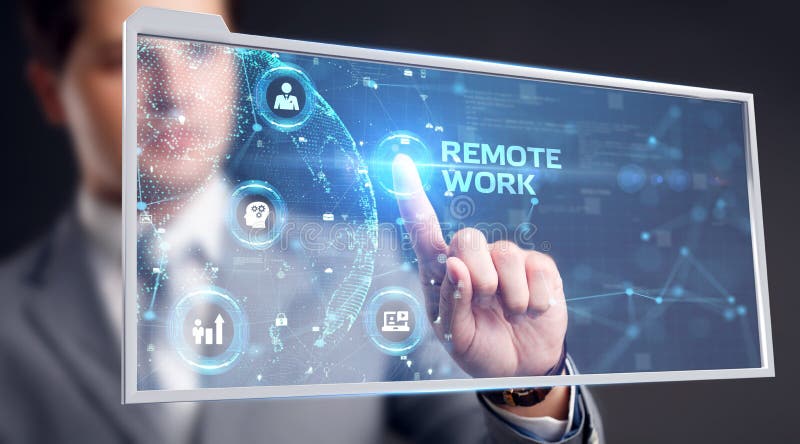 Business, Onsite or Remote Working Concept, Copy Space. Freelancer ...