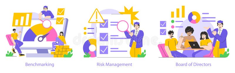 Business Operations. Flat Vector Illustration Stock Illustration ...