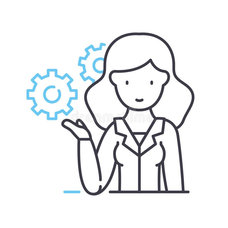 Business Operations Line Icon Outline Symbol Vector Illustration