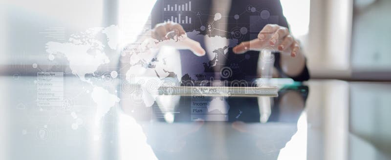 Business Operations Strategy Wide Banner Technology Concept Stock ...