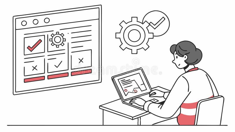 Business Optimization: Streamlining Workflow with Settings, Vector Design Generative AI Stock ...