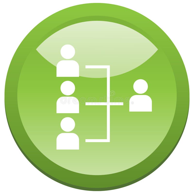 Business Organization Chart Button. Vector Illustration Decorative ...