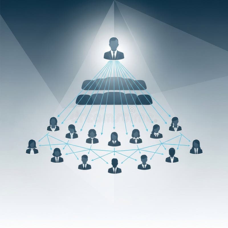 Business Organization Chart Hierarchy Management Team Structure ...