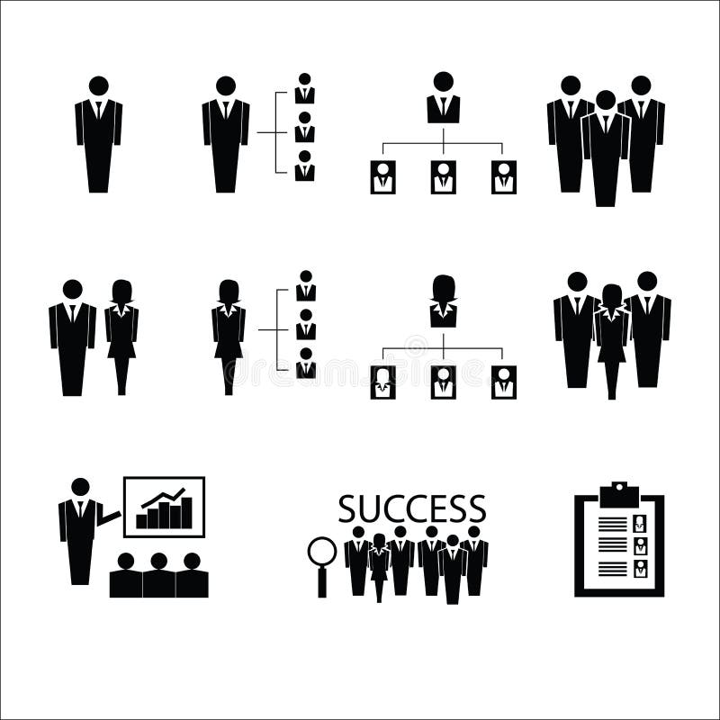 Business Organization Diagram Stock Illustration - Illustration of ...