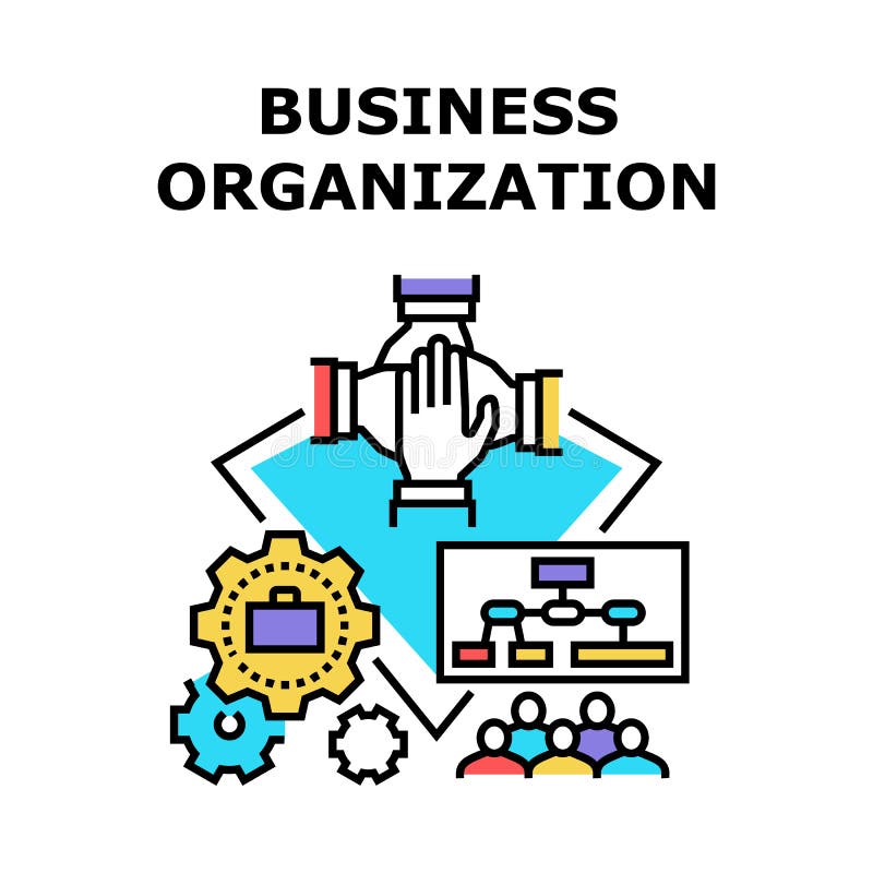 Business Organization Plan Vector Concept Color Stock Vector ...