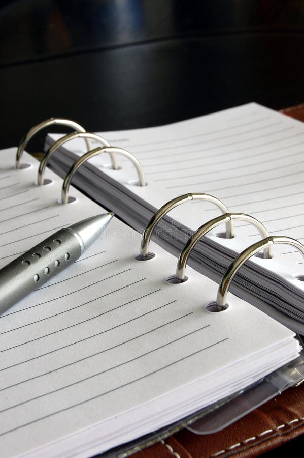 Business organizer stock image. Image of detail, ruled - 10367567