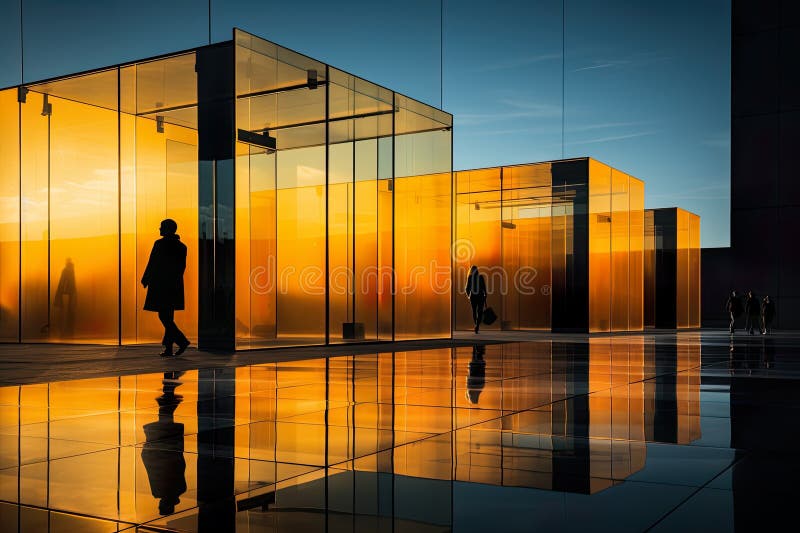 Business-oriented Urban Landscape, Showcasing a Dynamic Composition of ...