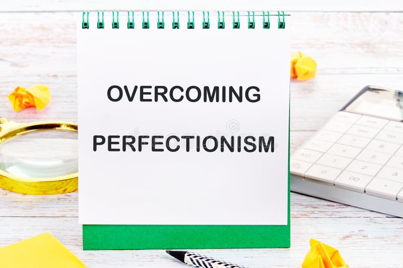 Business Overcoming Perfectionism Concept. Copy Space Stock Image ...