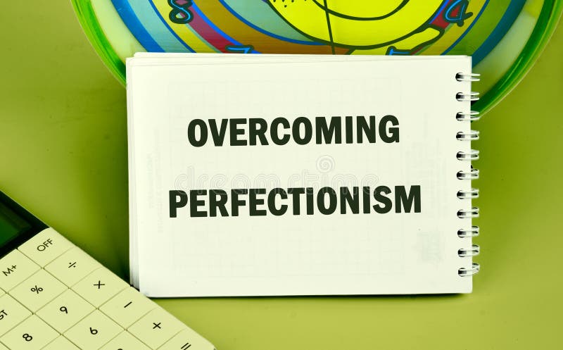 Business Overcoming Perfectionism Concept. Copy Space Stock Image ...