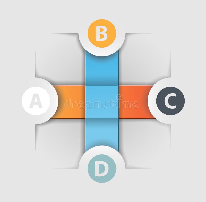 Paper Circle Diagram for Business Presentations Stock Vector ...
