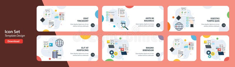 Business Paperwork Organization, Review and Data File Stock Vector ...