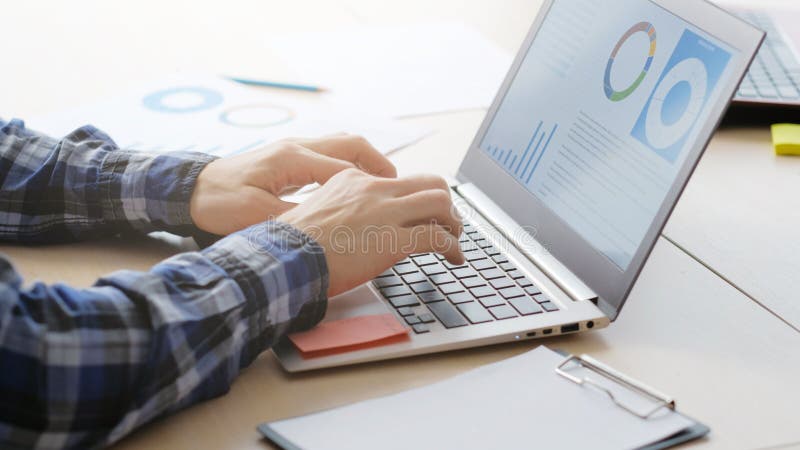 Business Paperwork Technology Office Work Laptop Stock Photo - Image of ...