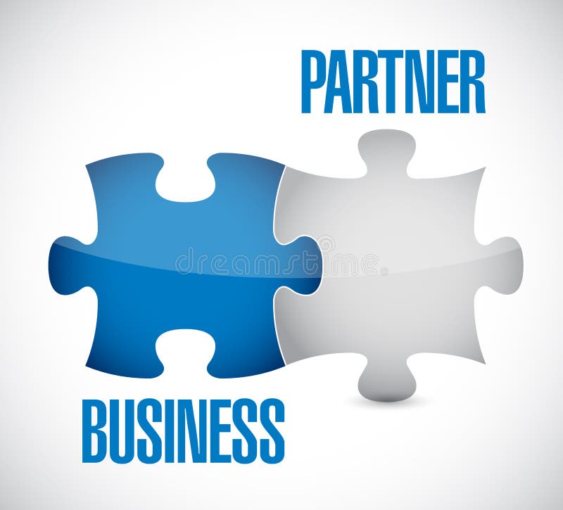 Business Partner Puzzle Illustration Design Stock Illustration ...