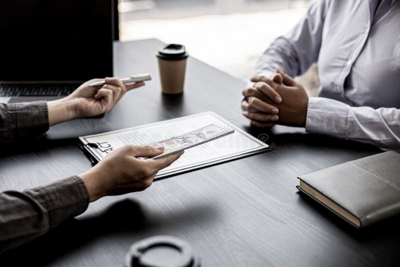 A Business Partner Representative Meets a Procurement Manager Offering ...