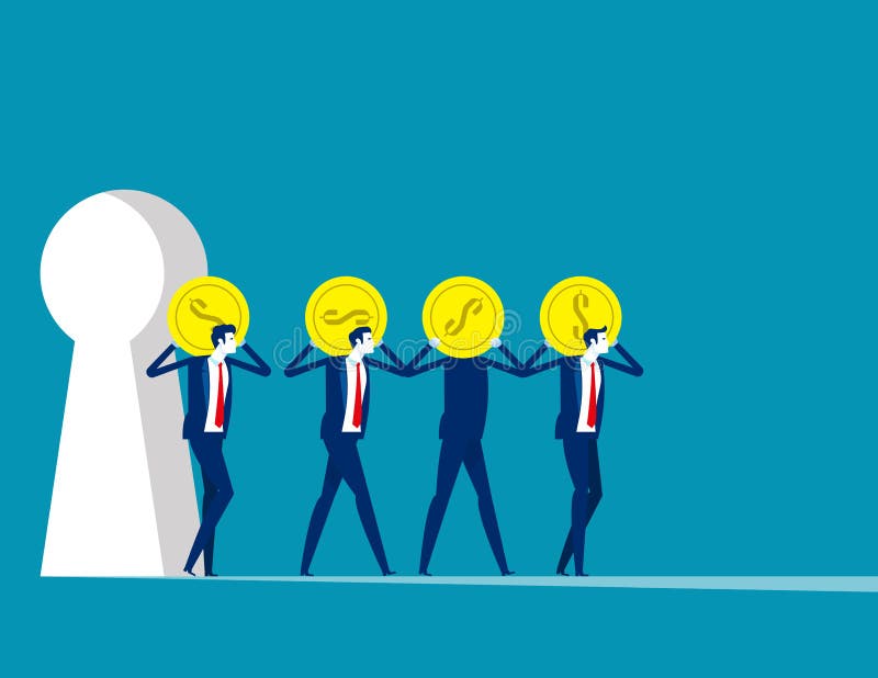 The Idea of Making Money for Business Stock Vector - Illustration of ...