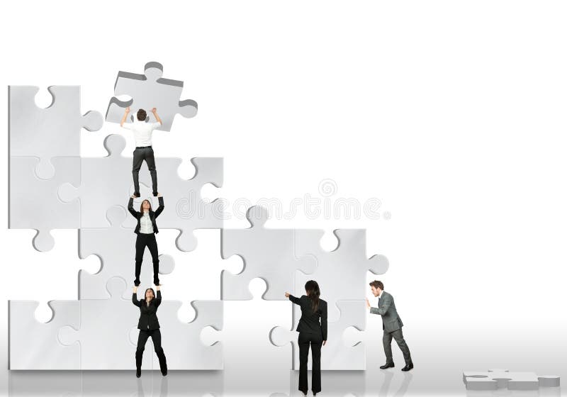Business Partner Work Together Stock Photo - Image of puzzle, boss ...