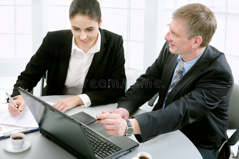 Business partners stock image. Image of executive, computer - 19938847