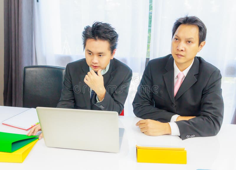 Business Partners Discussion at Meeting Stock Image - Image of briefing ...