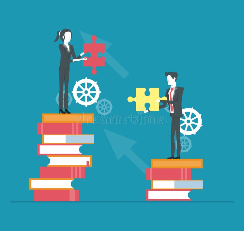 Business partners teamwork stock vector. Illustration of partners ...