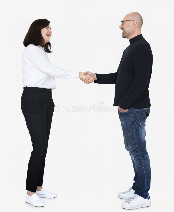 Business Partners in a Handshake Stock Image - Image of congratulations ...