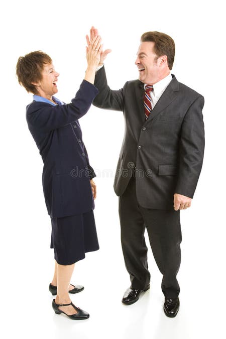 Business Partners High Five Stock Image - Image of five, caucasian: 7224939