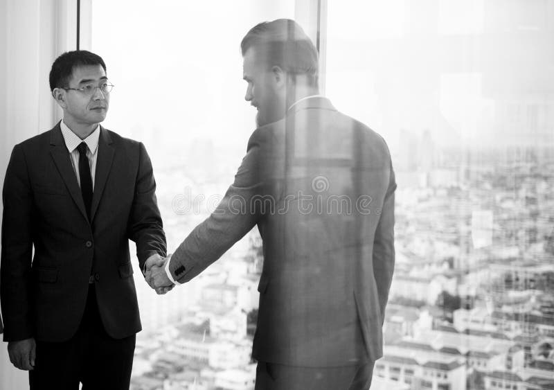 Business Partners Introductionary Handshake Bow Stock Photo - Image of ...