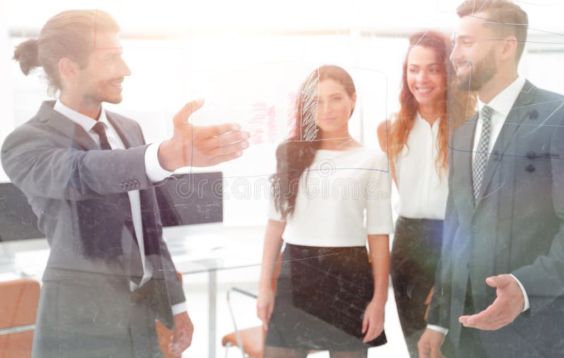 Business Partners Meet in the Office. Stock Image - Image of leadership ...