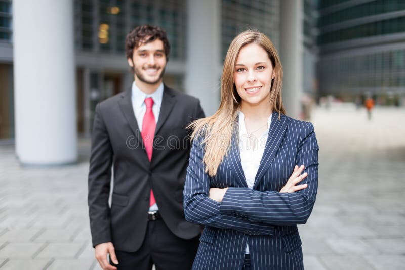 Business partners stock image. Image of people, couple - 38450565