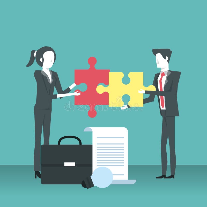 Business partners cartoon stock vector. Illustration of briefcase ...