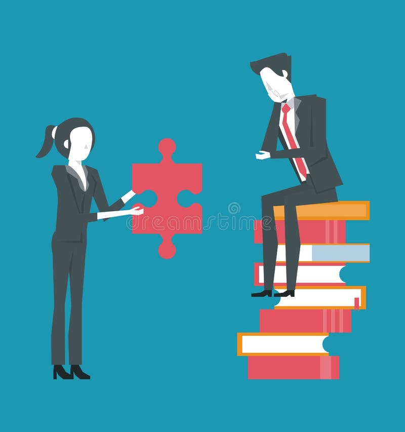 Business Partners Coworking Stock Vector - Illustration of ...