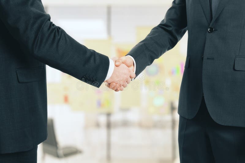 Business Partners Shake Hands Stock Image - Image of partner, office ...