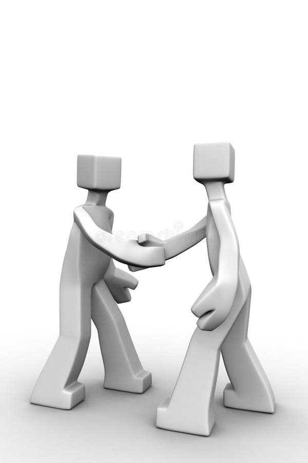 Business Partnership Concept Stock Illustration - Illustration of idea ...