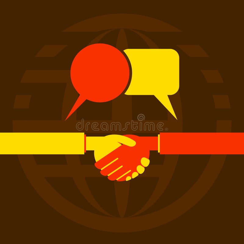 Business Partnership Concept Design Stock Vector - Illustration of goal ...