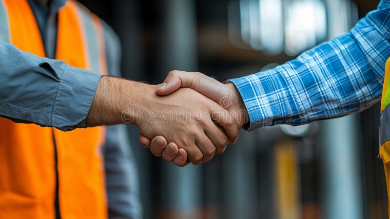 Business Partnership Construction Site Handshake Collaborative ...