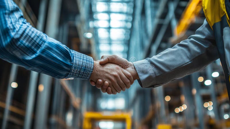 Business Partnership Construction Site Handshake Collaborative ...