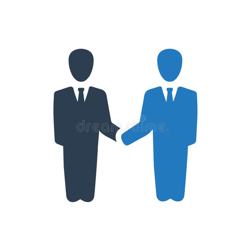 Business partnership icon stock illustration. Illustration of ...