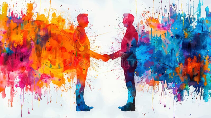 Business Partnership Illustration Stock Illustration - Illustration of ...