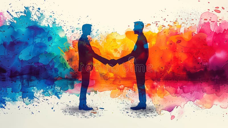 Business Partnership Illustration Stock Illustration - Illustration of ...