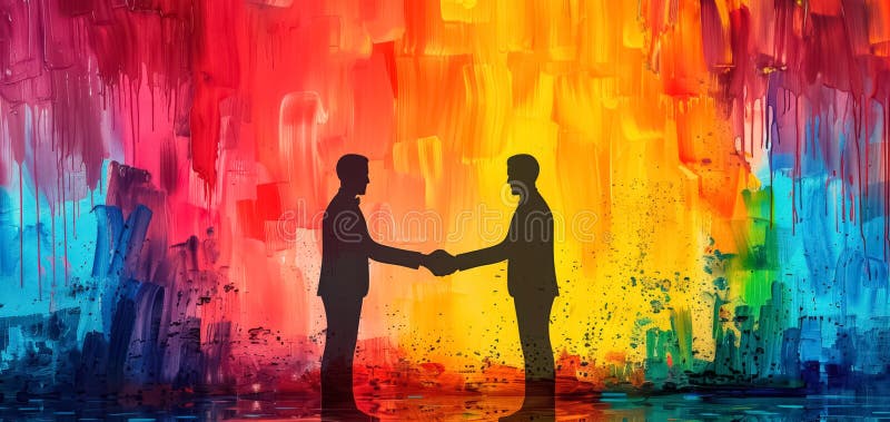 Business Partnership Illustration Stock Illustration - Illustration of ...