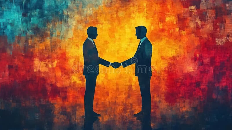 Business Partnership Illustration Stock Illustration - Illustration of ...