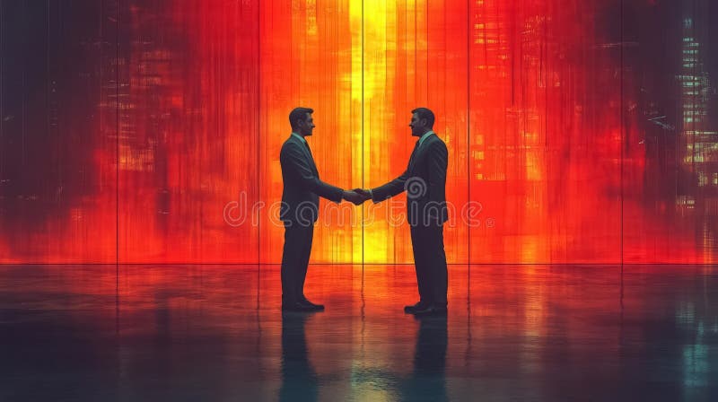 Business Partnership Illustration Stock Illustration - Illustration of ...