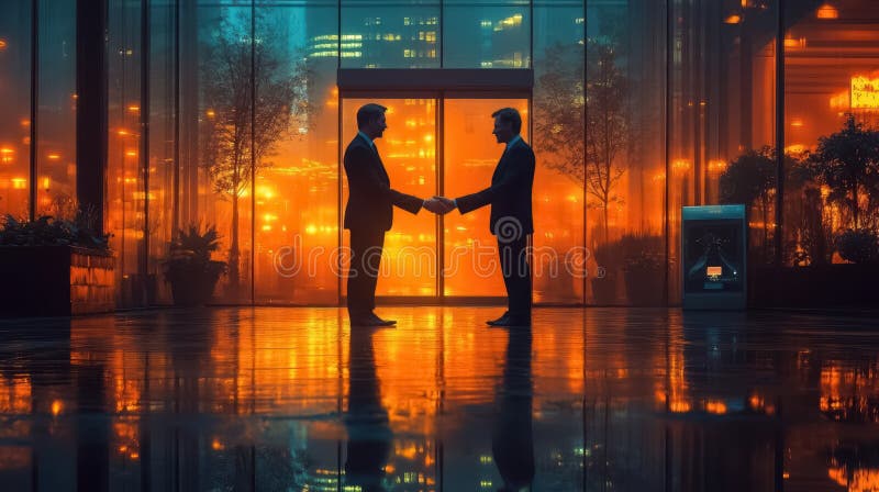 Business Partnership Illustration Stock Illustration - Illustration of ...