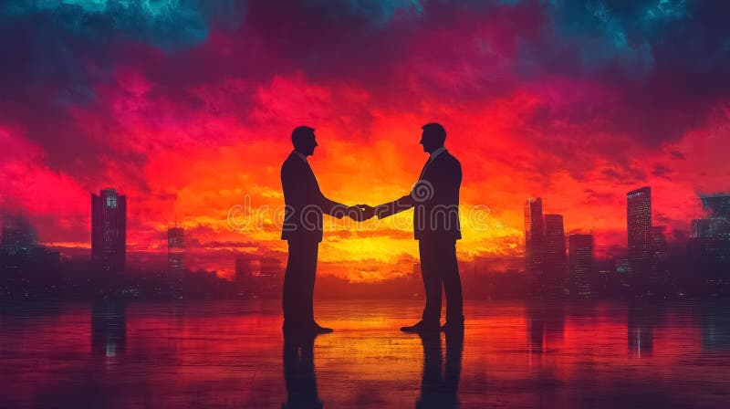 Business Partnership Illustration Stock Illustration - Illustration of ...