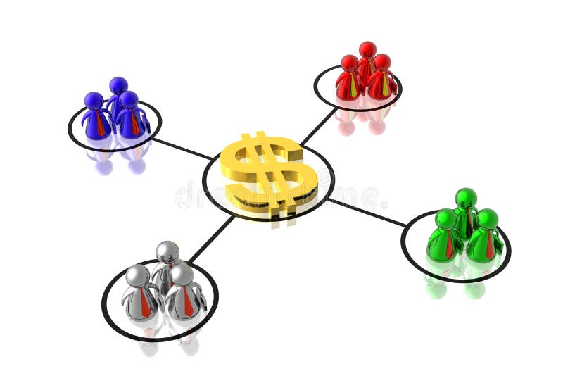 Business Partnership Making Money Stock Illustration - Illustration of ...