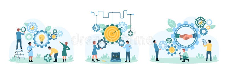 Business Partnership, Teamwork and Business Process Control Set by Work ...