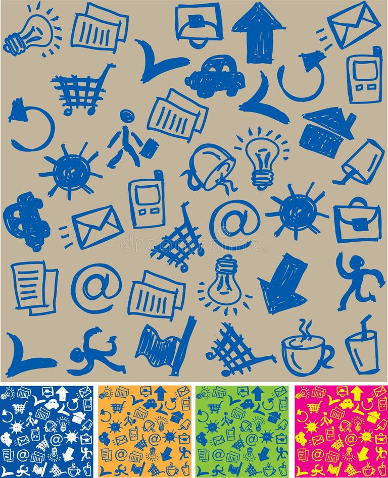 Office Documents Pattern Stock Illustrations – 2,268 Office Documents ...