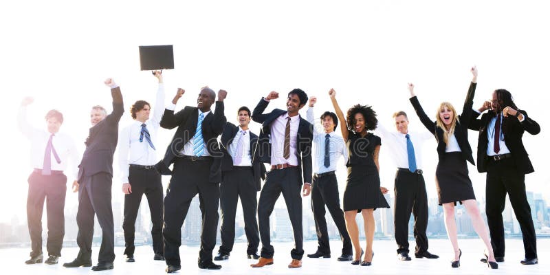 Business Peope Success Celebration Winning Concept Stock Photo - Image ...