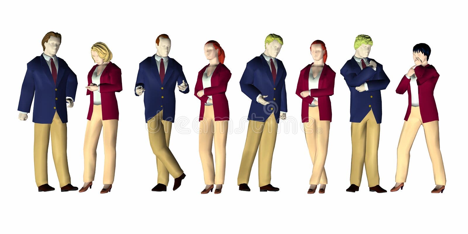 Business people chain stock vector. Illustration of congregation - 2218113