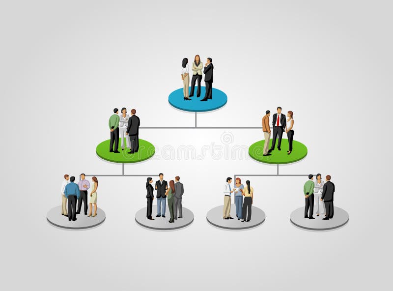 Business People Process Management Flowchart Stock Vector ...