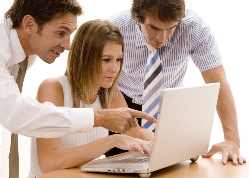 Business People stock image. Image of together, desk, looking - 462679